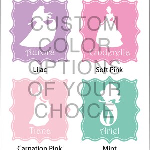 Disney Princess Vinyl Wall Decals - Etsy