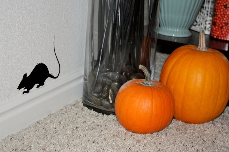 Creepy Halloween Rats Vinyl Wall Decals | Etsy
