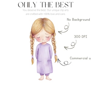 Watercolor Girl Emotions Clipart Bundle, Kids Facial Expressions ...