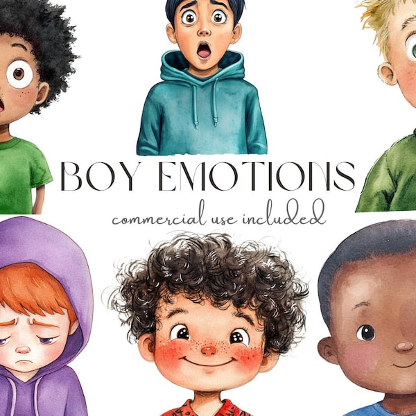 Emotions Clip Art - Etsy