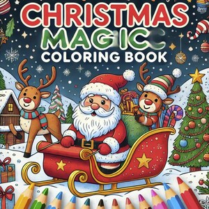 Christmas Magic Coloring Book - Etsy