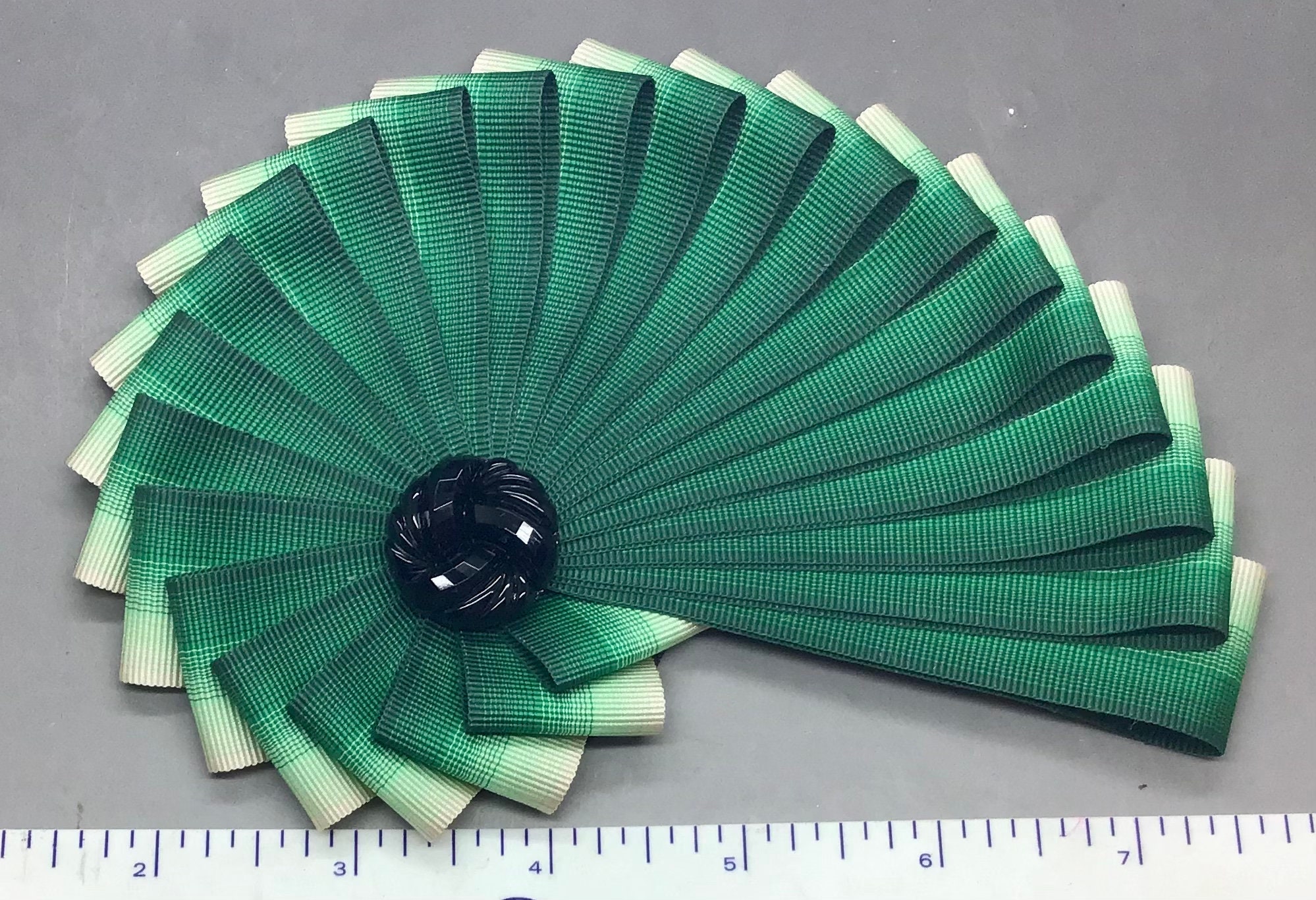 Green Ombré Chambered Nautilus Cocarde Cockade Millinery, Military ...