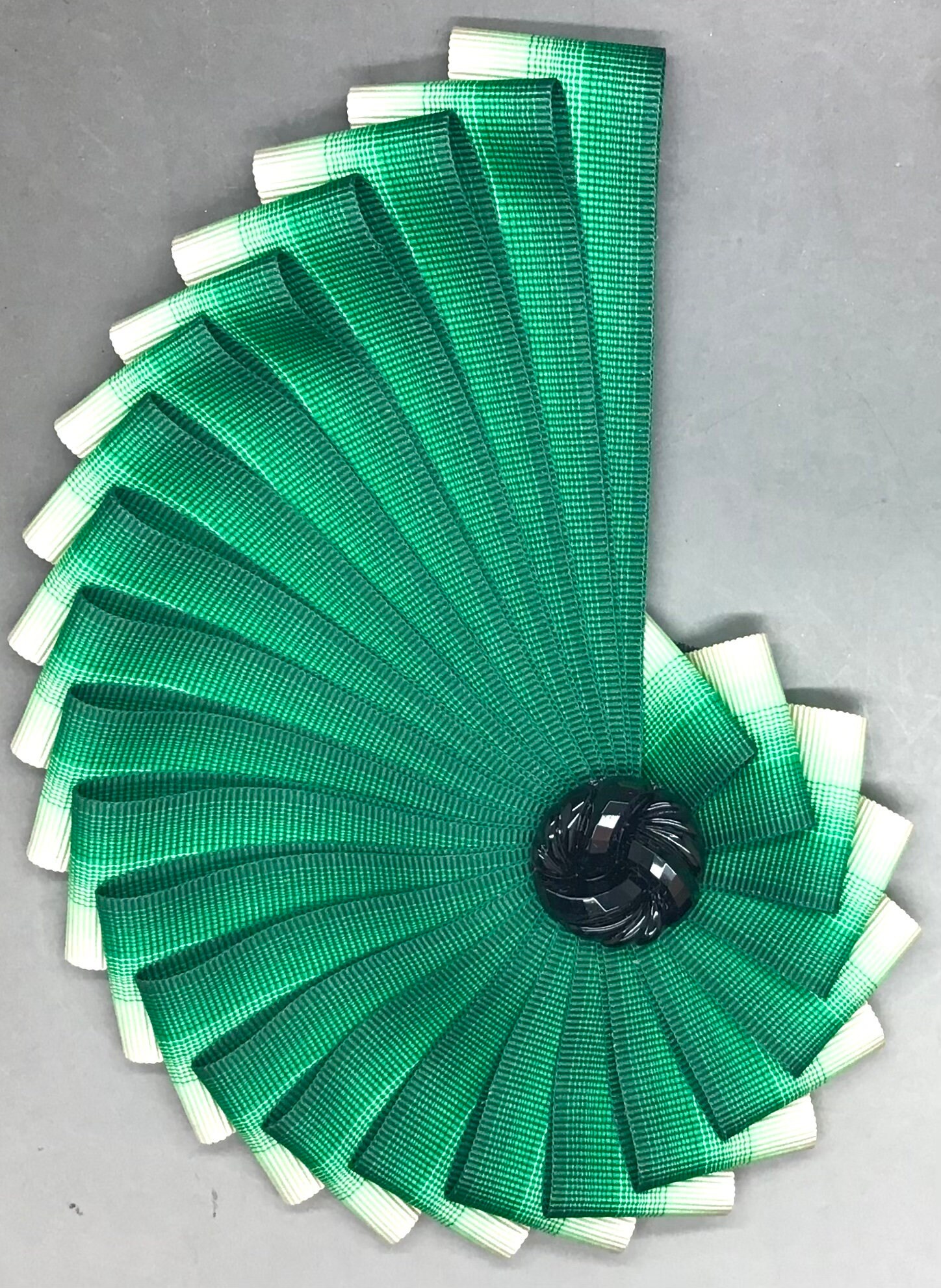 Green Ombré Chambered Nautilus Cocarde Cockade Millinery, Military ...
