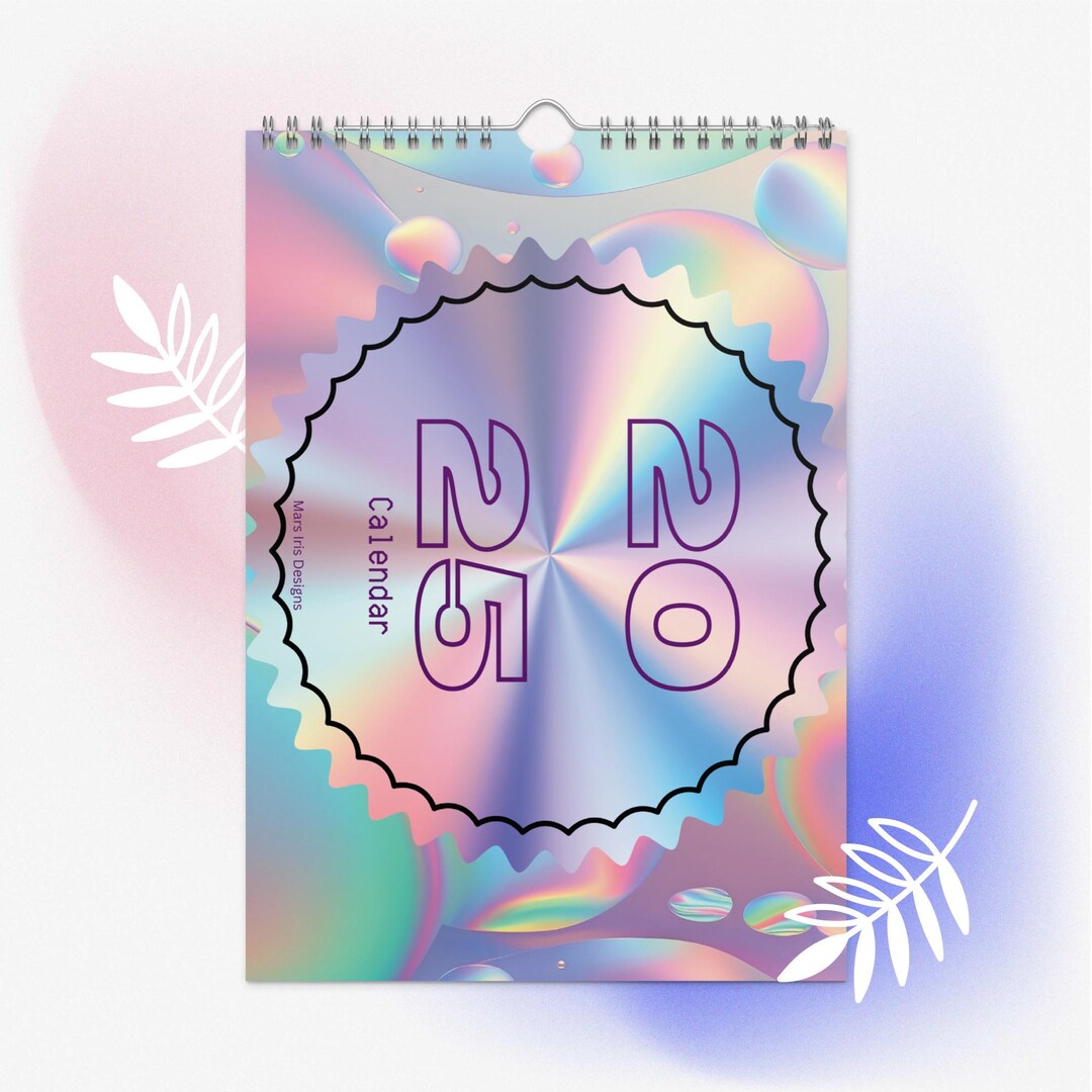 2025 Artsy Y2K Inspired Calendar - Etsy