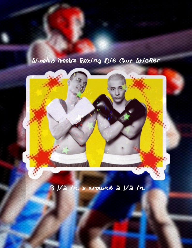 Slushy Noobz Boxing Die Cut Sticker - Etsy