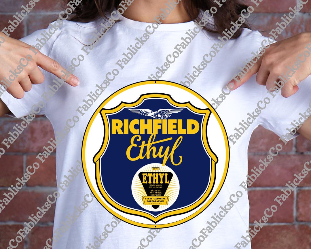 Richfield Ethyl Logo Design, Gasoline SVG Designs Sticker - Etsy