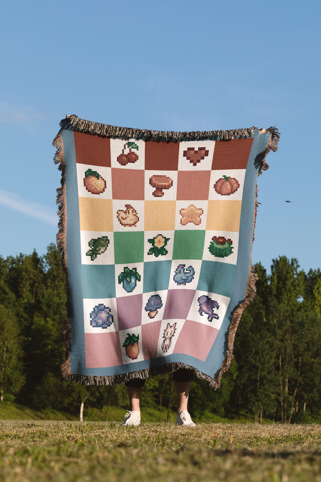 Stardew Valley Blanket, Stardew Blanket, Stardew Cozy Woven Blanket ...