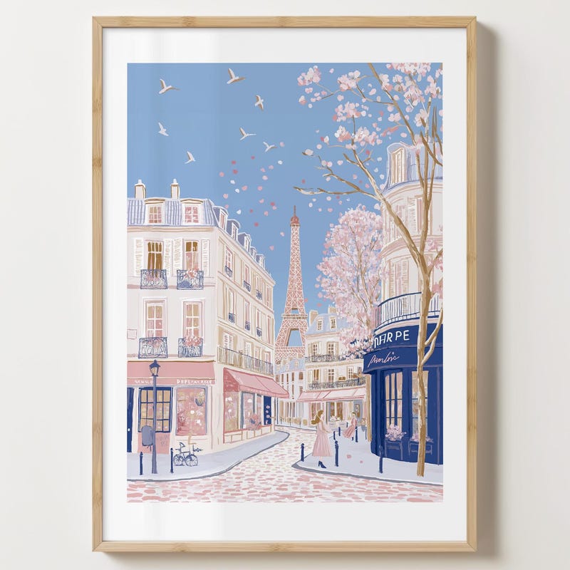 Paris Travel Poster - Etsy