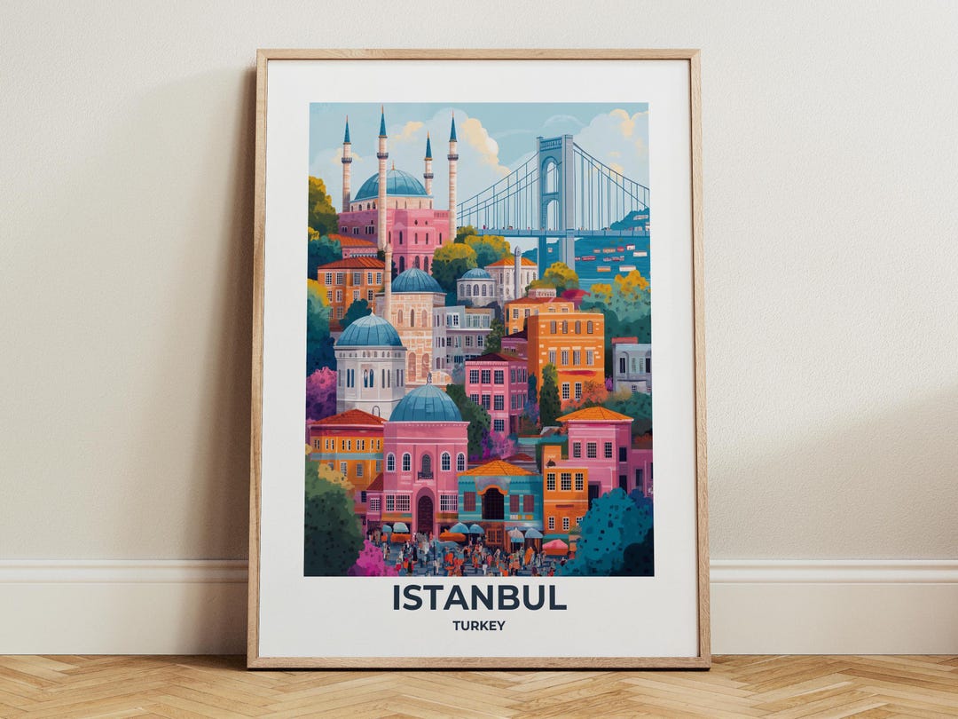 Istanbul Travel Poster Istanbul Poster Istanbul Travel Print Istanbul ...