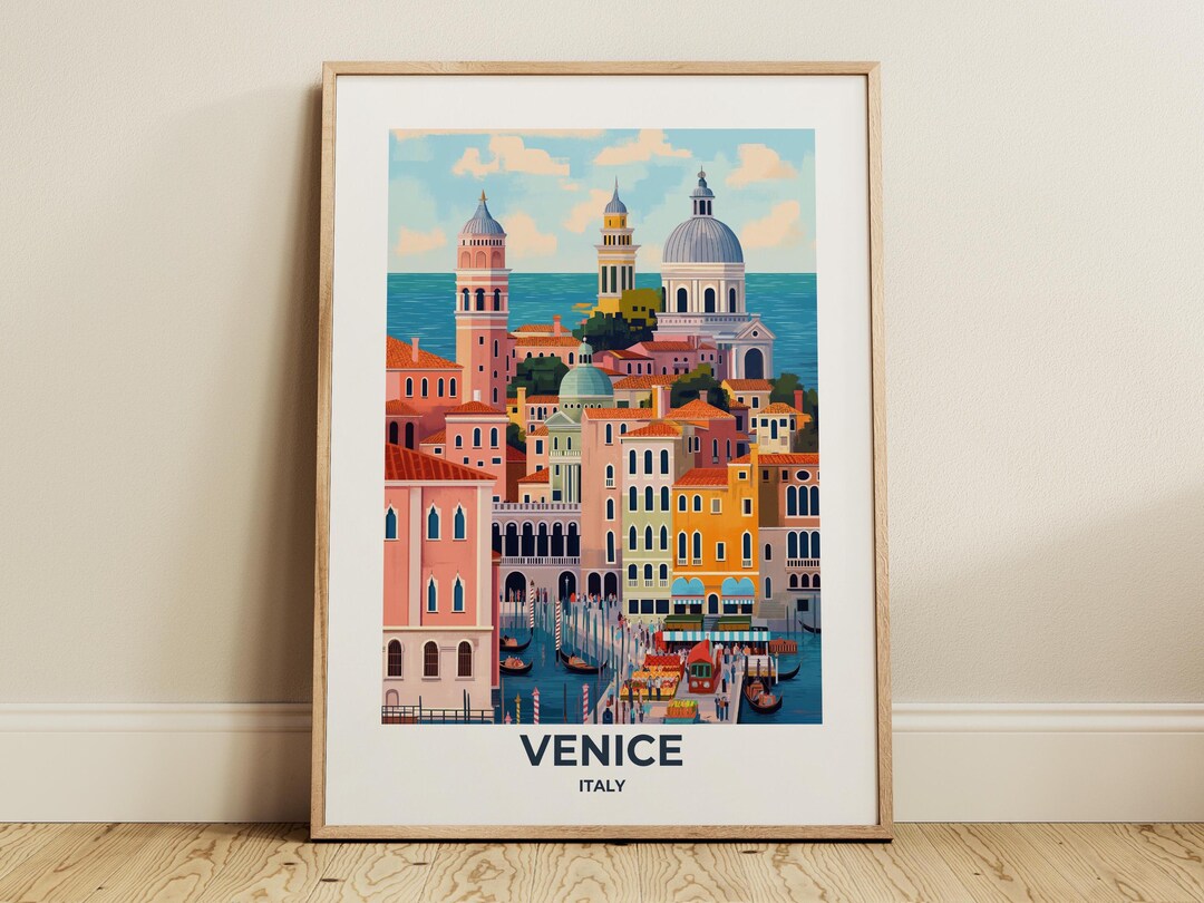 Venice Travel Poster Venice Poster Venice Travel Print Venice City ...