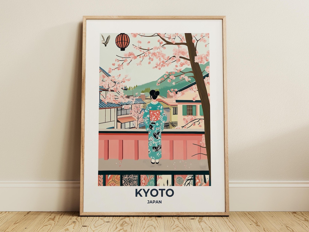 Kyoto Travel Poster, Kyoto Poster, Kyoto Travel Print, Kyoto City Print, Travel Print, Travel ...