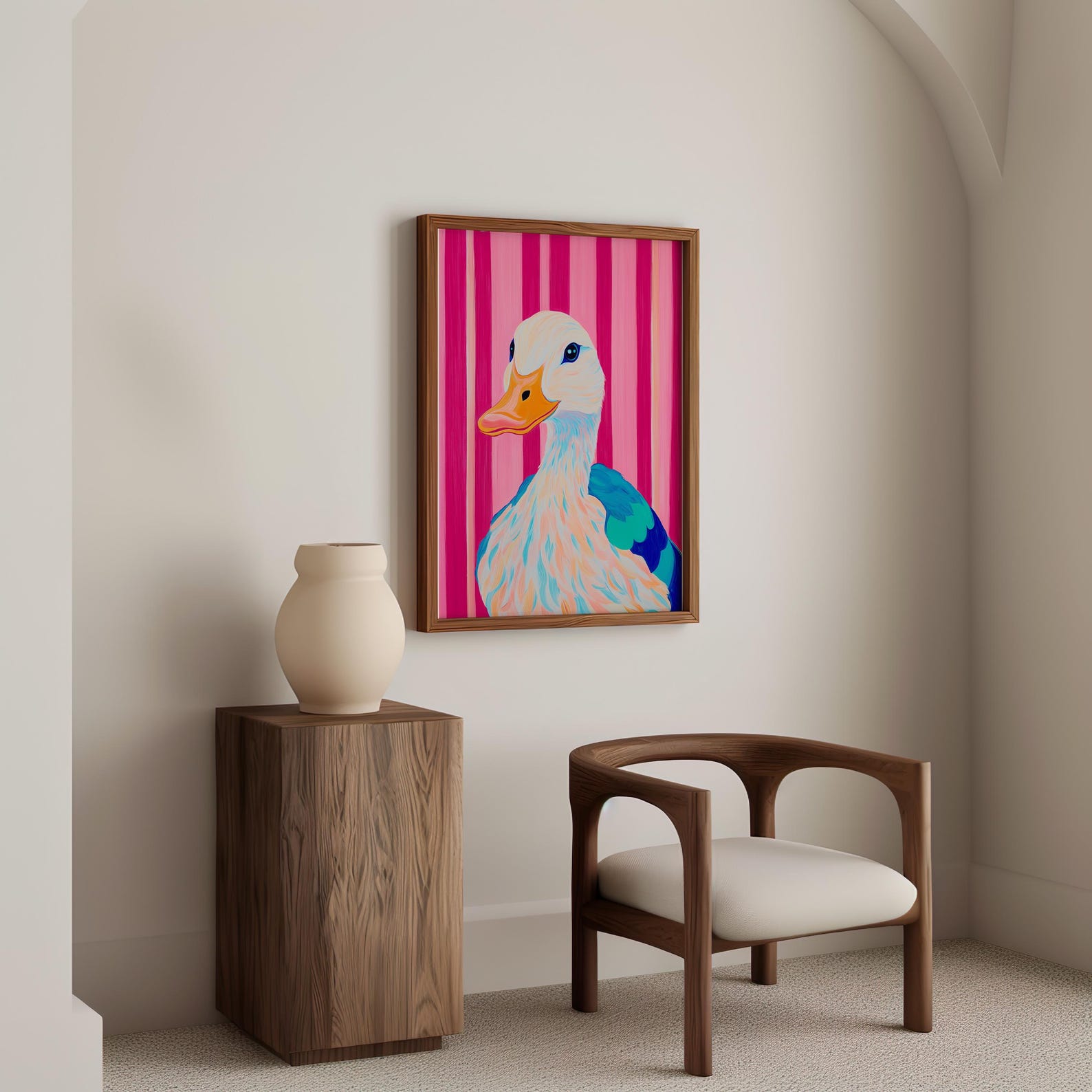 Duck Poster, Duck Wall Art, Animal Art Print, Bathroom Art, Animal ...