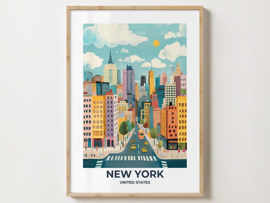 New York Travel Poster, New York Poster, New York Travel Print, New ...