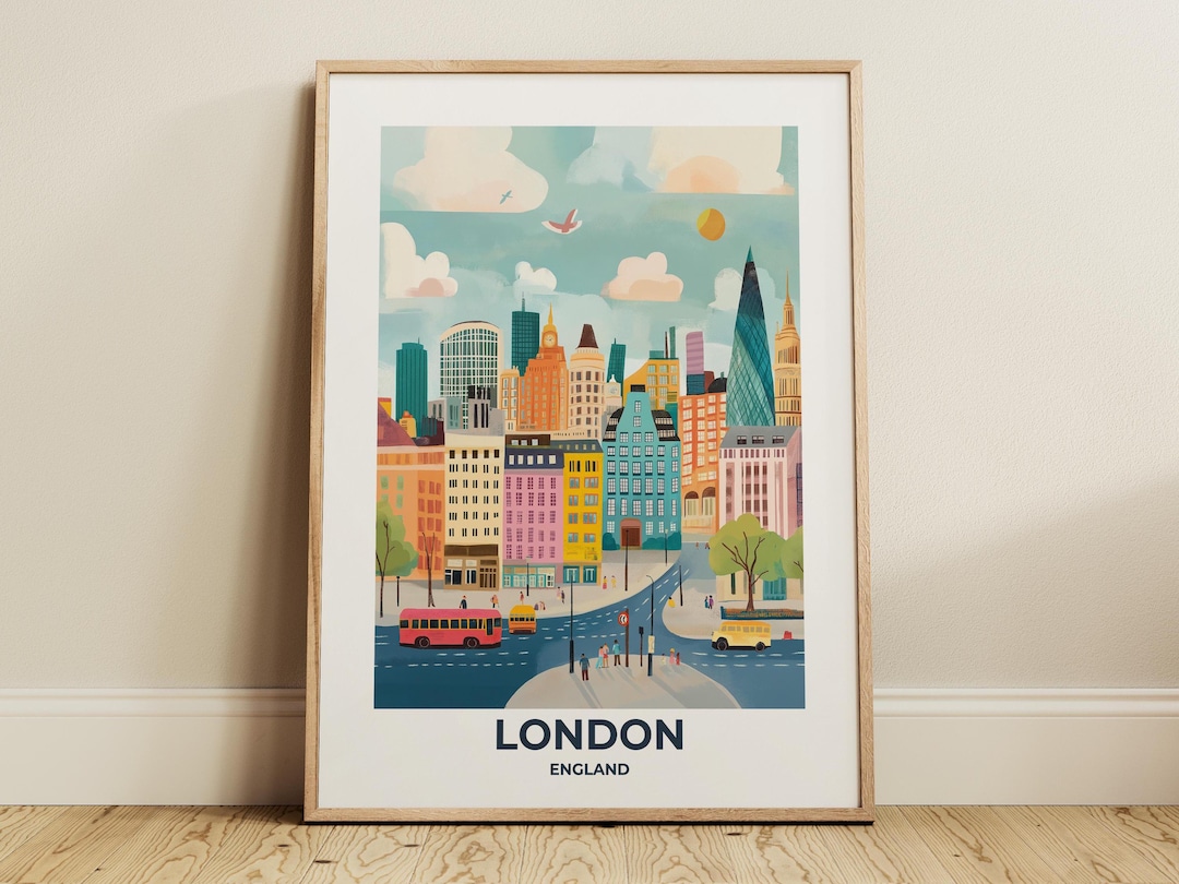 London Travel Poster London Poster London Travel Print London City ...