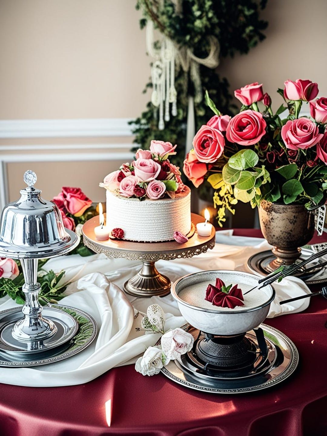 Fake Cake Prop With Pink Flowers for Staging, Decor and Photography - Etsy