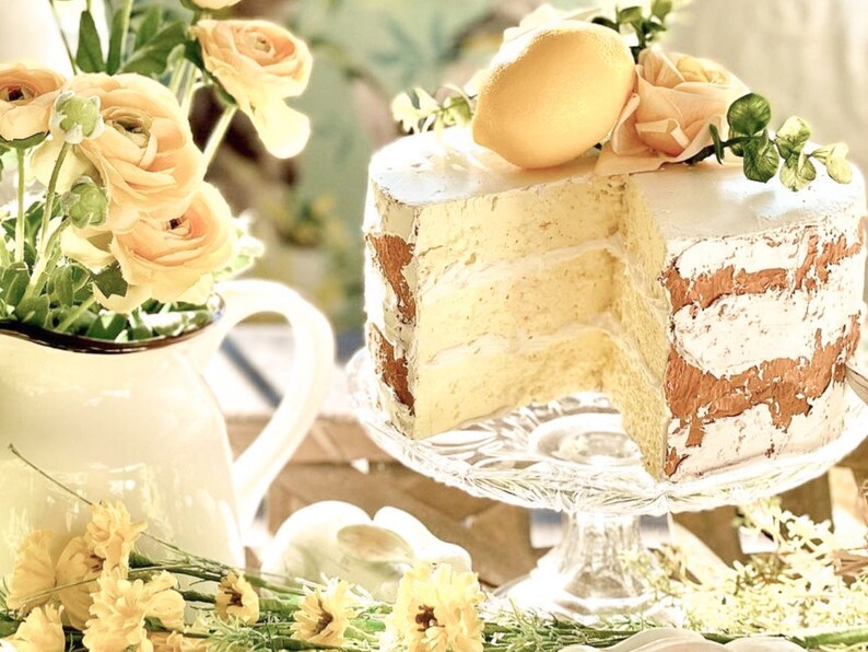 Lemon Fake Cake Prop and Realistic Fake Food Decor - Etsy