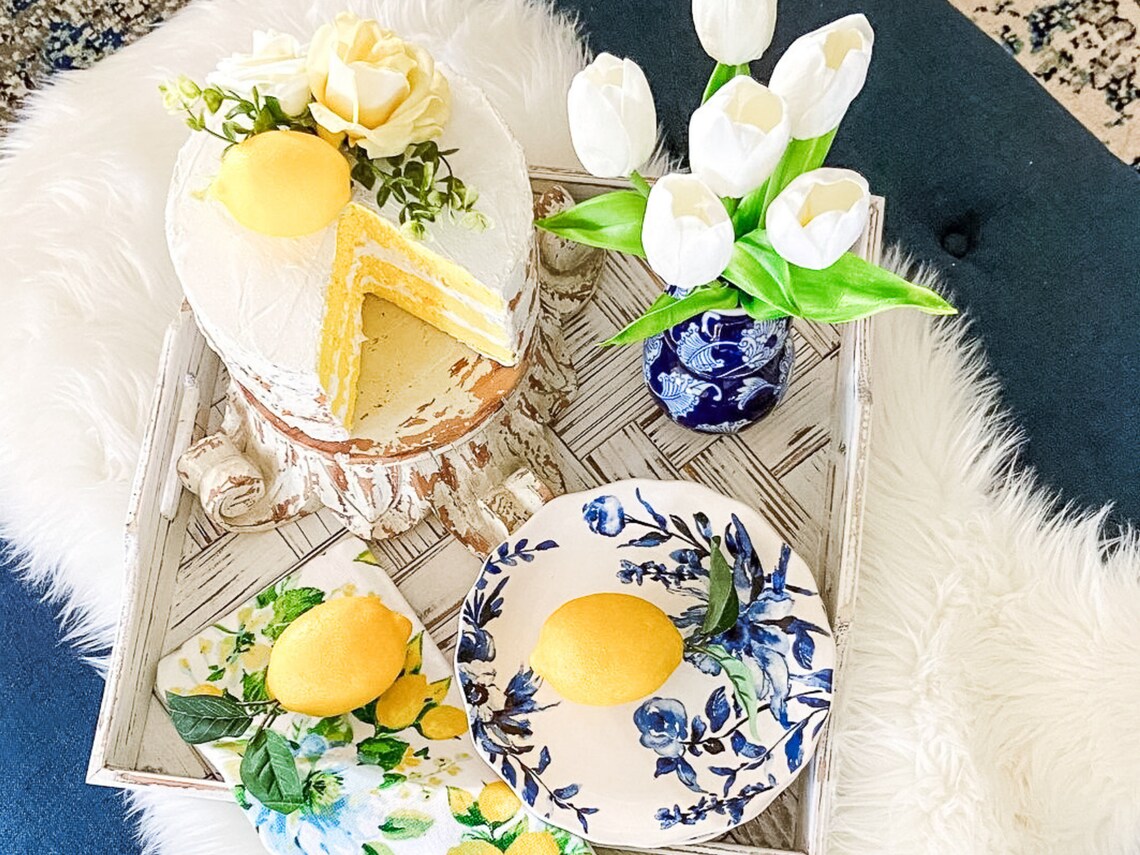 Lemon Fake Cake Prop and Realistic Fake Food Decor - Etsy