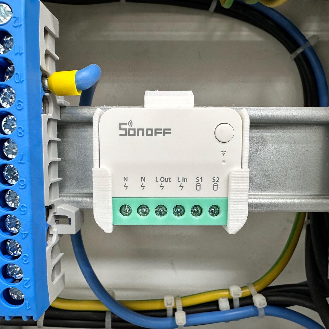 Sonoff MINIR4M DIN Rail Mount Secure DIN Rail Mounting for Smart ...