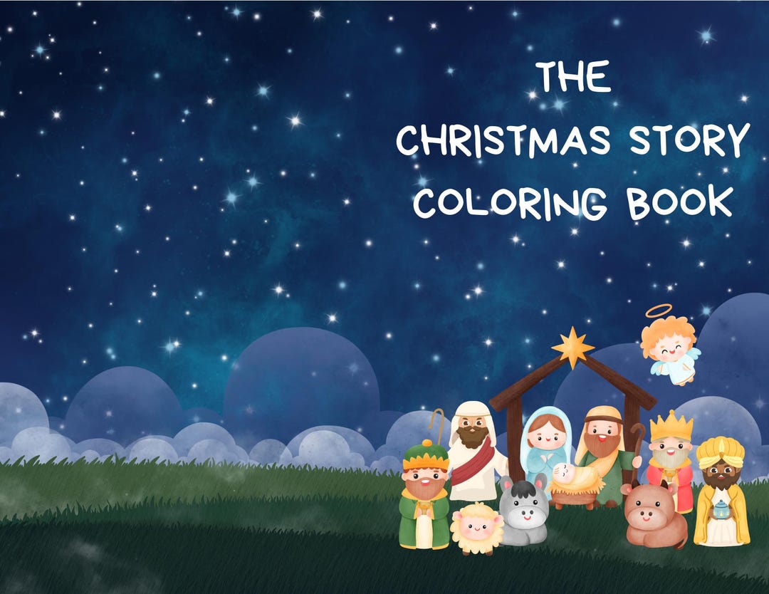 The Christmas Story Coloring Book - Etsy