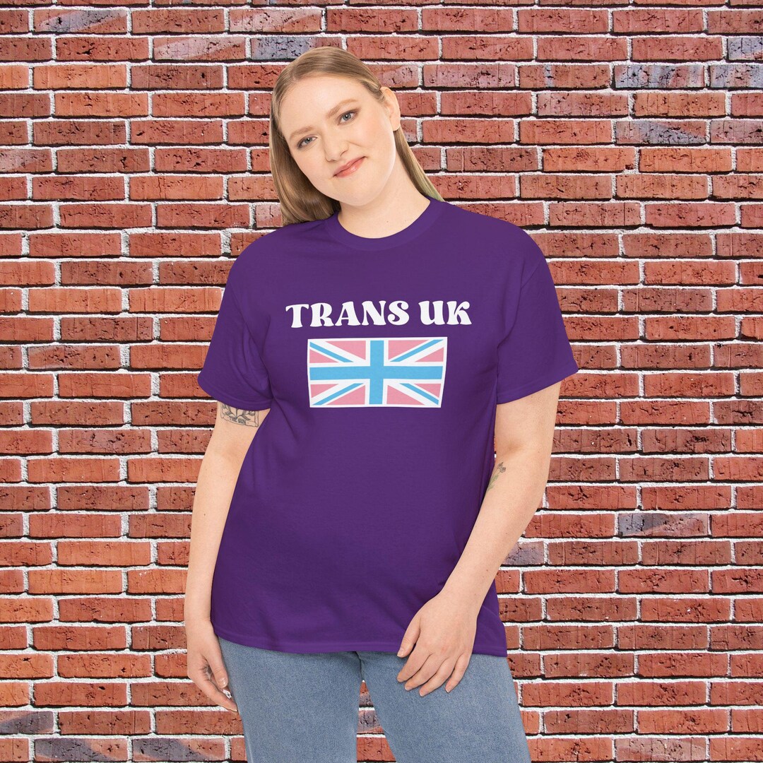 Trans UK Flag Unisex Tee, LGBTQ Pride Shirt, Pride Month Apparel ...