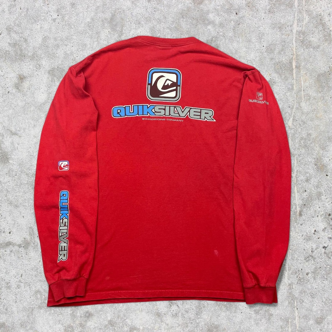 2000's Quad Hit Quiksilver Long Sleeve Shirt - Etsy