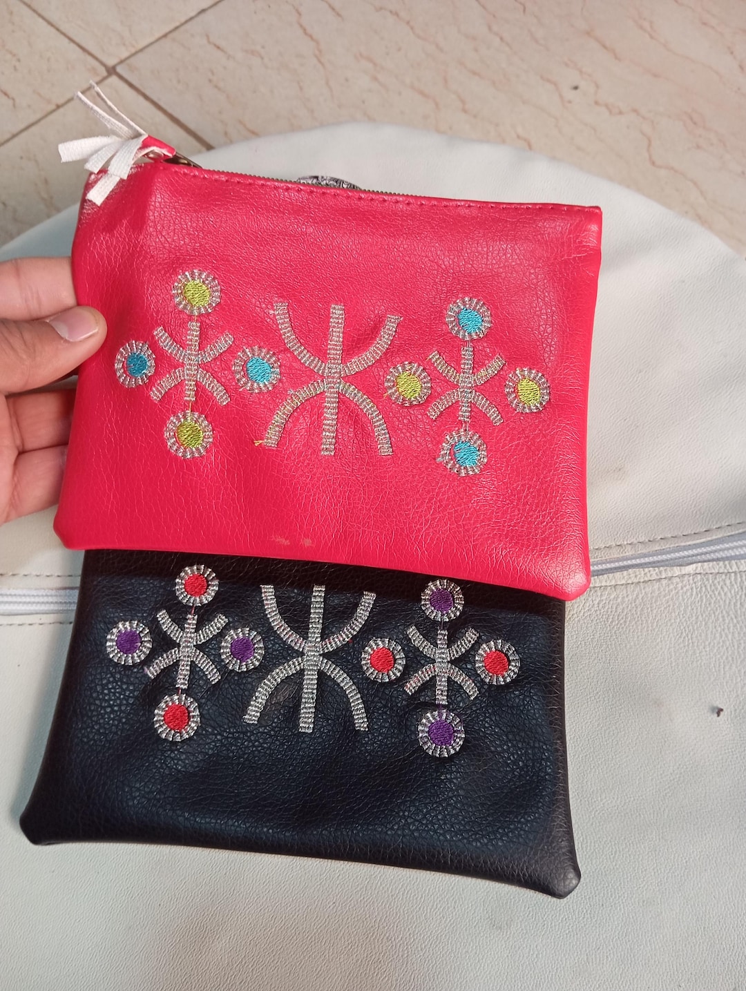 Moroccan Leather Wallet, Handmade Leather Wallet, Holder Made With ...