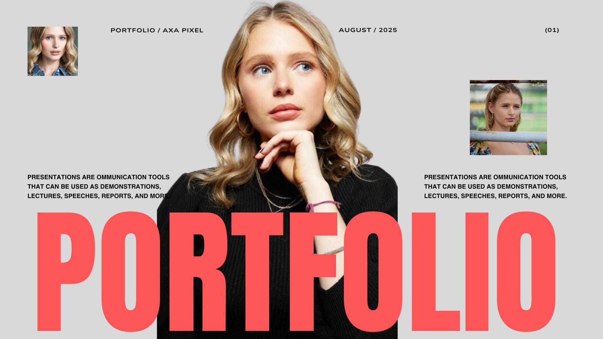 Professional Portfolio Slide Deck: A Sleek Template for Showcasing Your ...