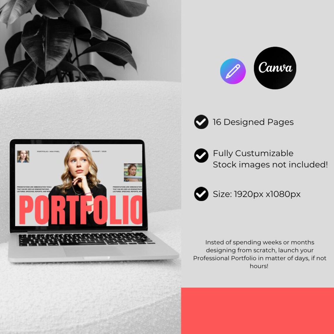 Professional Portfolio Slide Deck: A Sleek Template for Showcasing Your ...