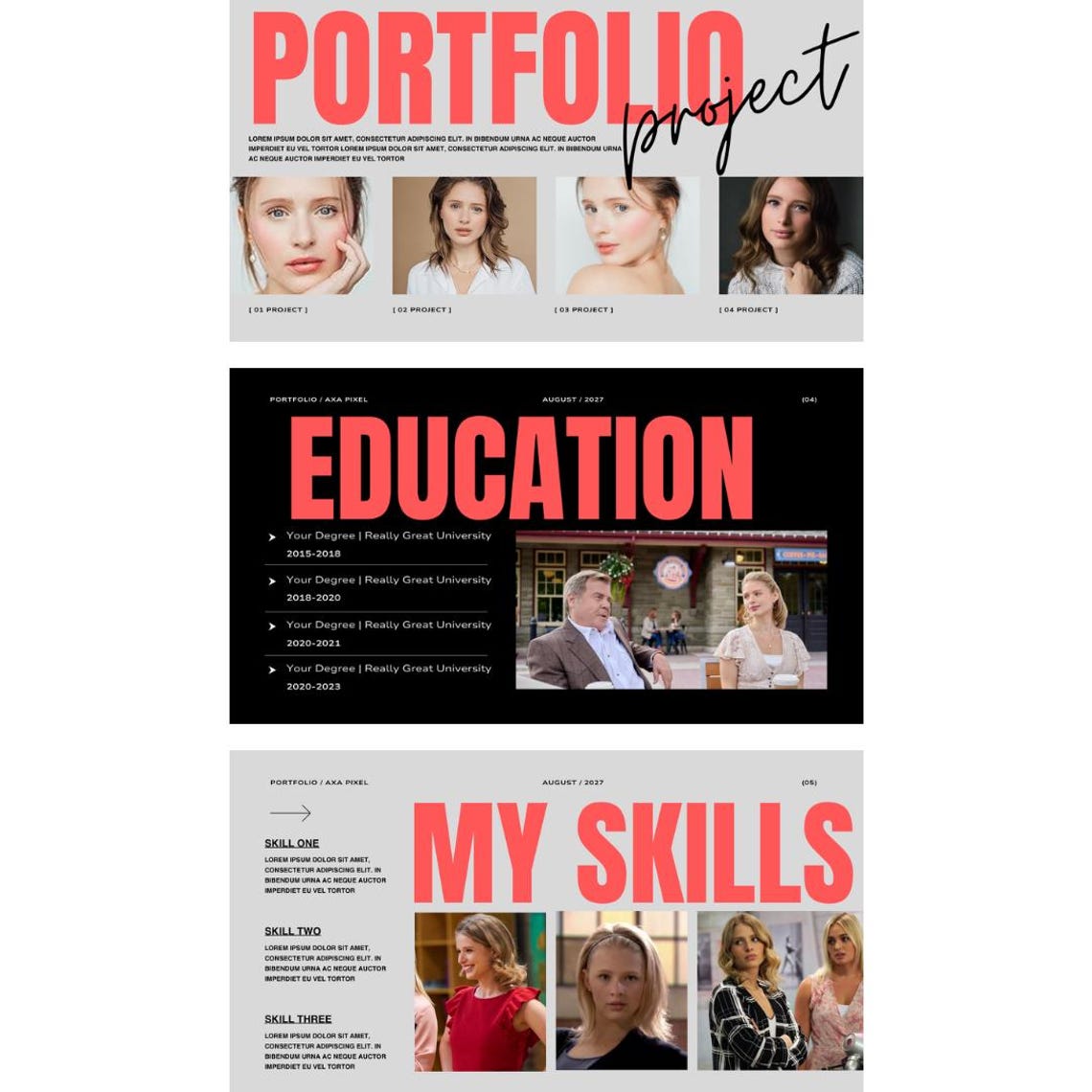 Professional Portfolio Slide Deck: A Sleek Template for Showcasing Your ...