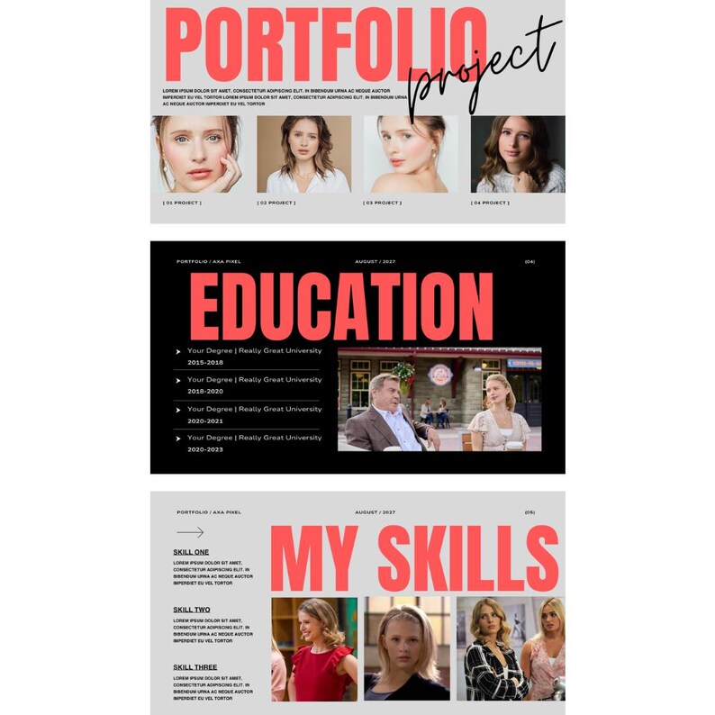 Professional Portfolio Slide Deck: A Sleek Template for Showcasing Your ...