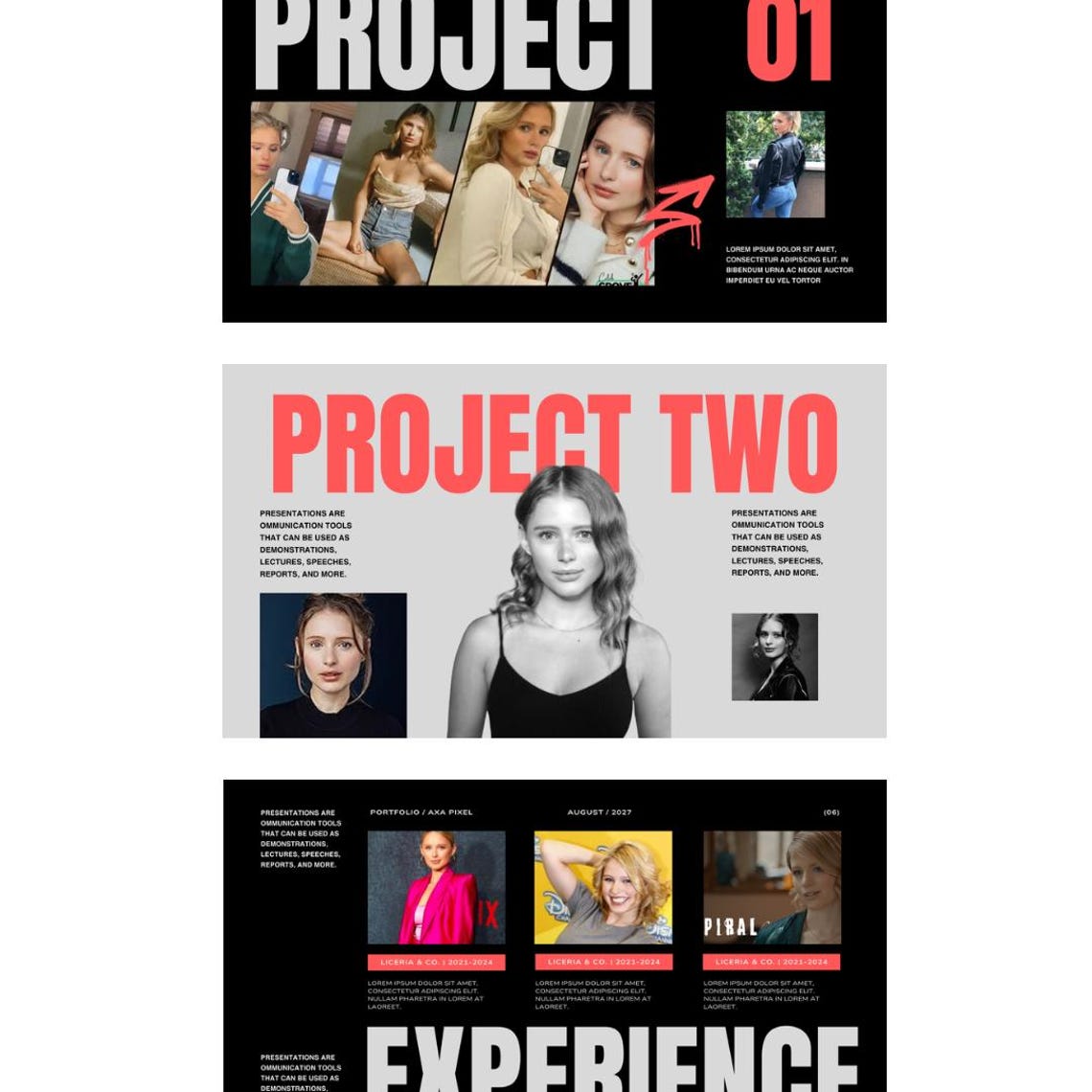 Professional Portfolio Slide Deck: A Sleek Template for Showcasing Your ...