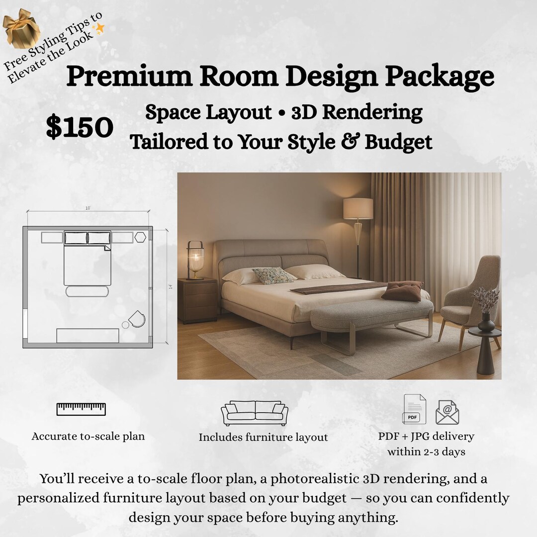 Premium Custom Interior Design Package - Etsy