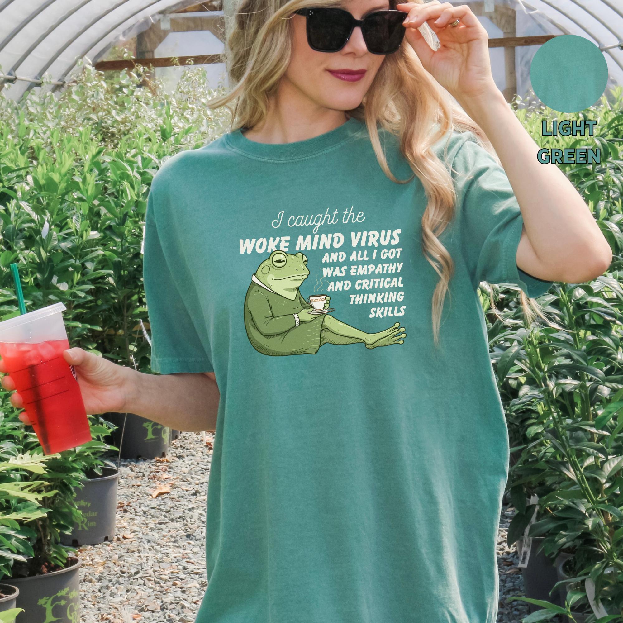 Comfort Colors® I Caught the Woke Mind Virus Shirt, Woke T-shirt, Woke ...