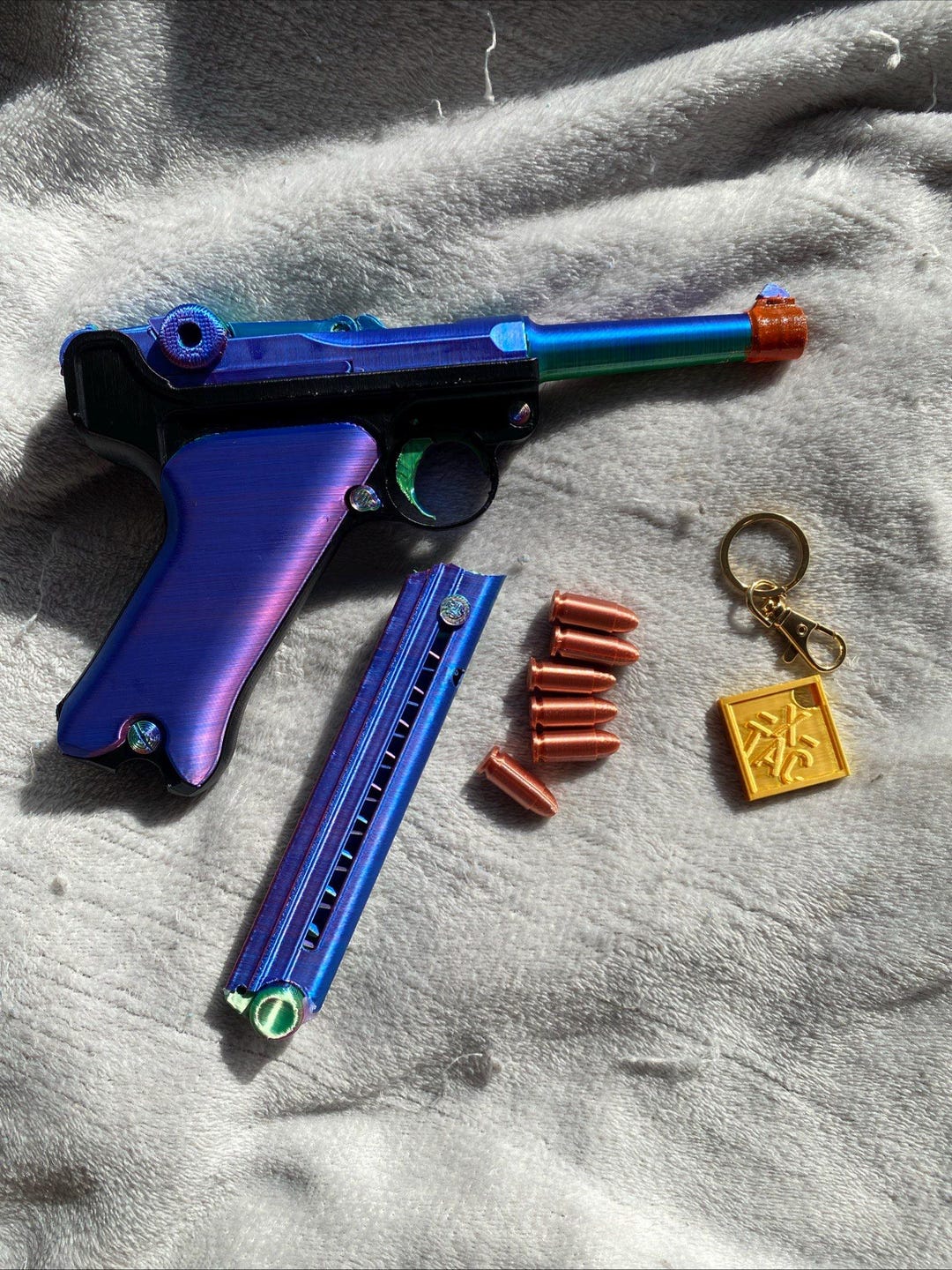 3D Printed Shell Ejecting Toy Luger P08 Galaxy Tempered 1.1 Scale - Etsy UK