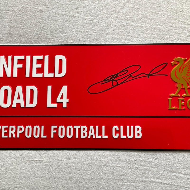 Anfield Road Sign Signed - Etsy