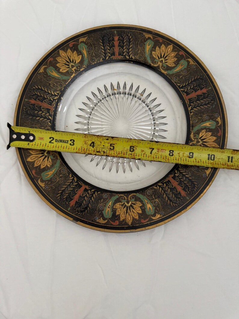 Glass Gold Leaf Plate From the 1920s - Etsy
