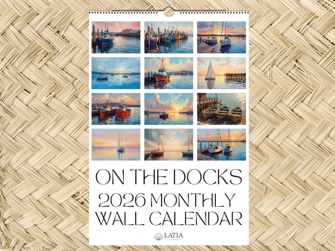 Gifts for Men Who Have Everything 2026 Sailing Calendar Nautical Boat ...