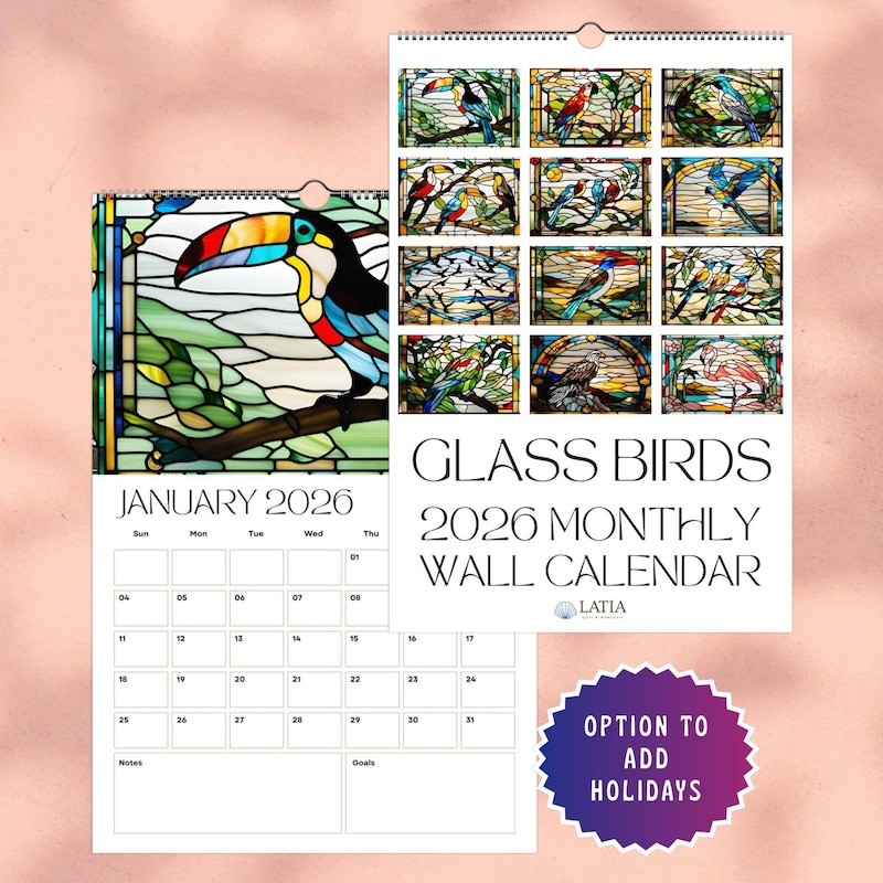 7x7 Wall Calendar 2026 - Etsy