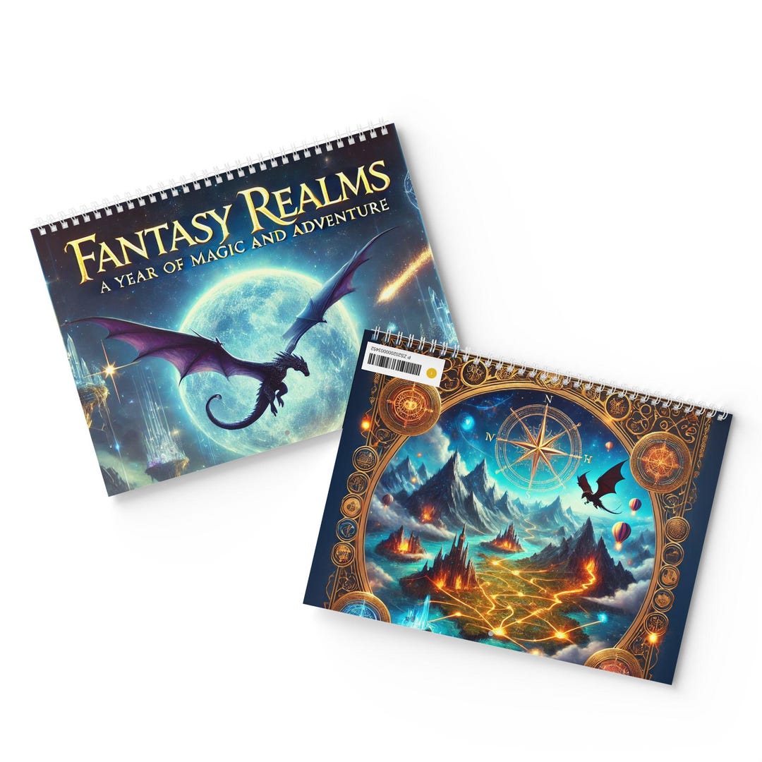 Wall Calendar, Fantasy Realms Calendar for 2025, Magical Calendar ...