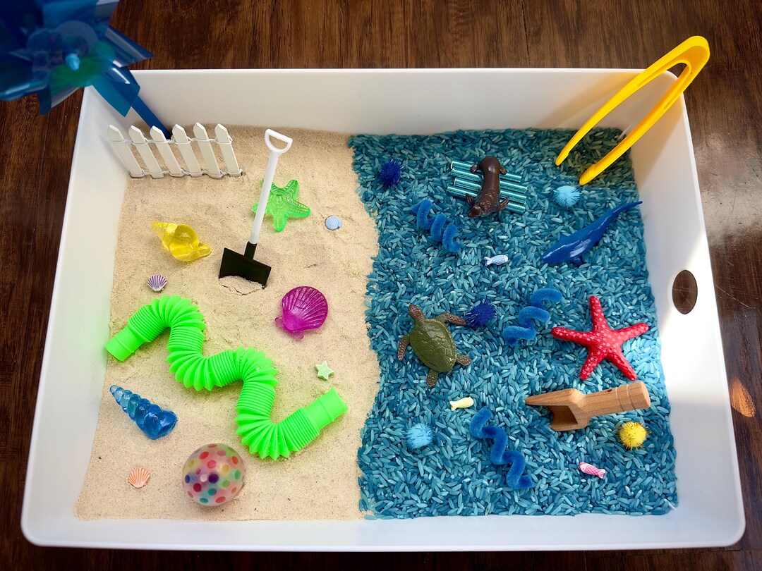 Beach & Ocean Sensory Bin Ot-designed Play Kit Montessori Sensory Play ...