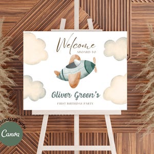 Airplane Vintage Party Signs - Baggage Claim - Drop off - in Flight ...