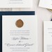 Letterpress Wedding Invitation - Bennet Design- Monogram,calligraphy ...
