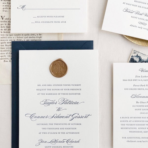 Letterpress Monogram - Etsy