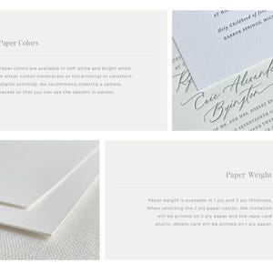 Letterpress Wedding Invitation - Bennet Design- Monogram,calligraphy ...