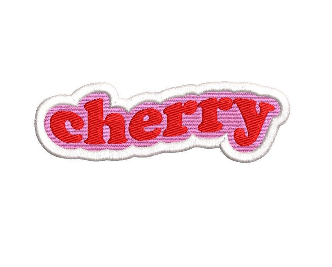 Cherry Letter Embroidery Design, 5 Sizes, Cherry Embroidery Design ...