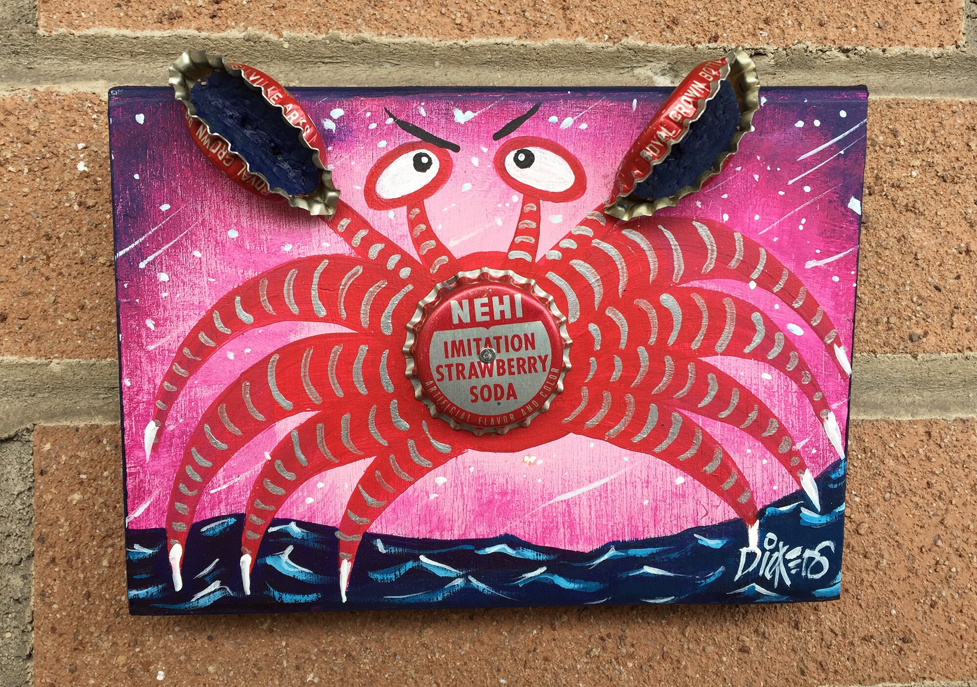 Bottle Cap Crab, Nehi, Imitation Strawberry Soda - Etsy UK