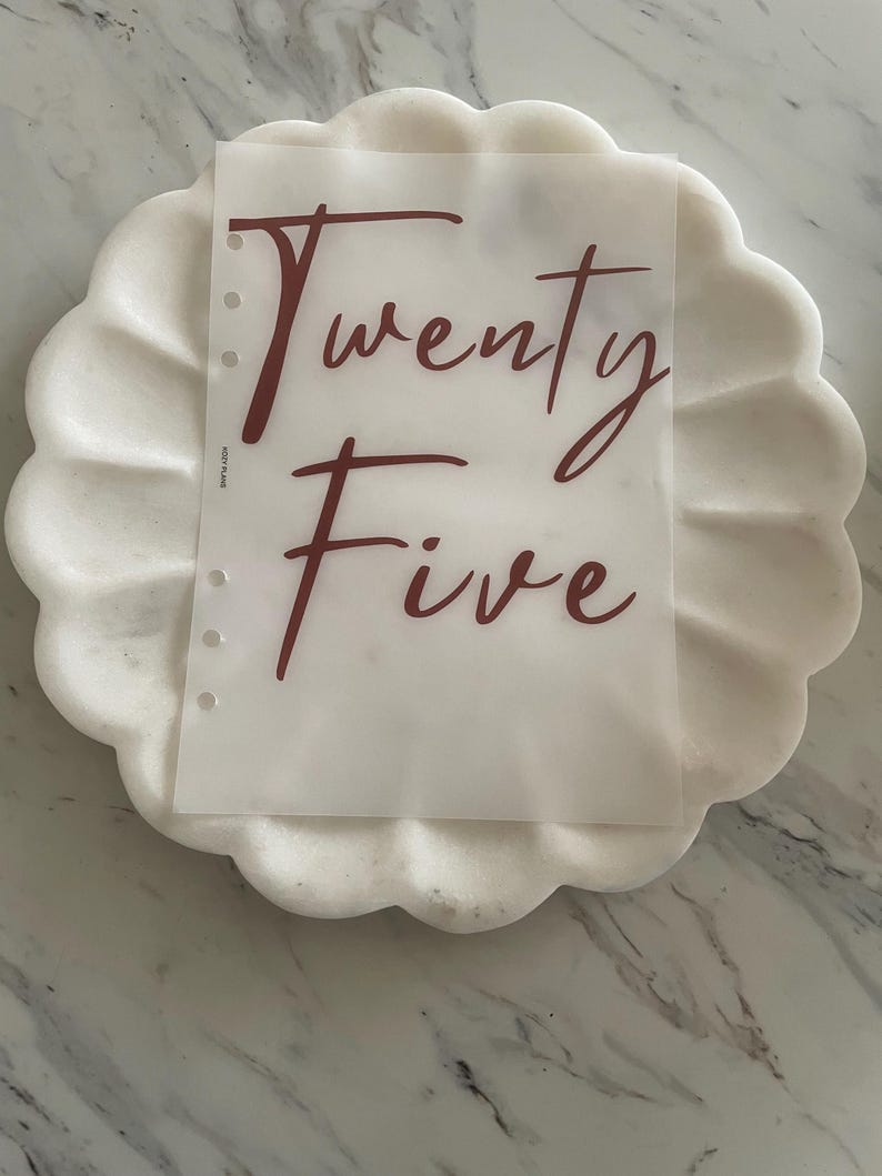 Twenty Five Printable Dashboard - Etsy