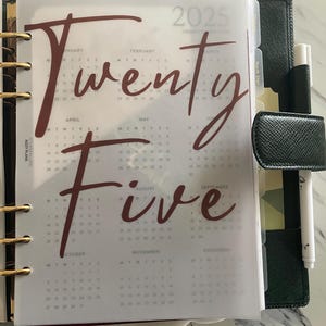 Twenty Five Printable Dashboard - Etsy