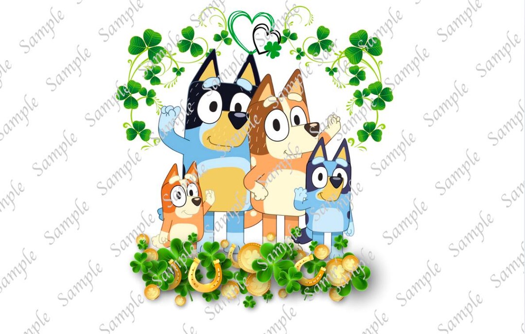 Saint Patricks Day Bluey Png, Saint Patricks Day Bluey Svg,bluey Png ...