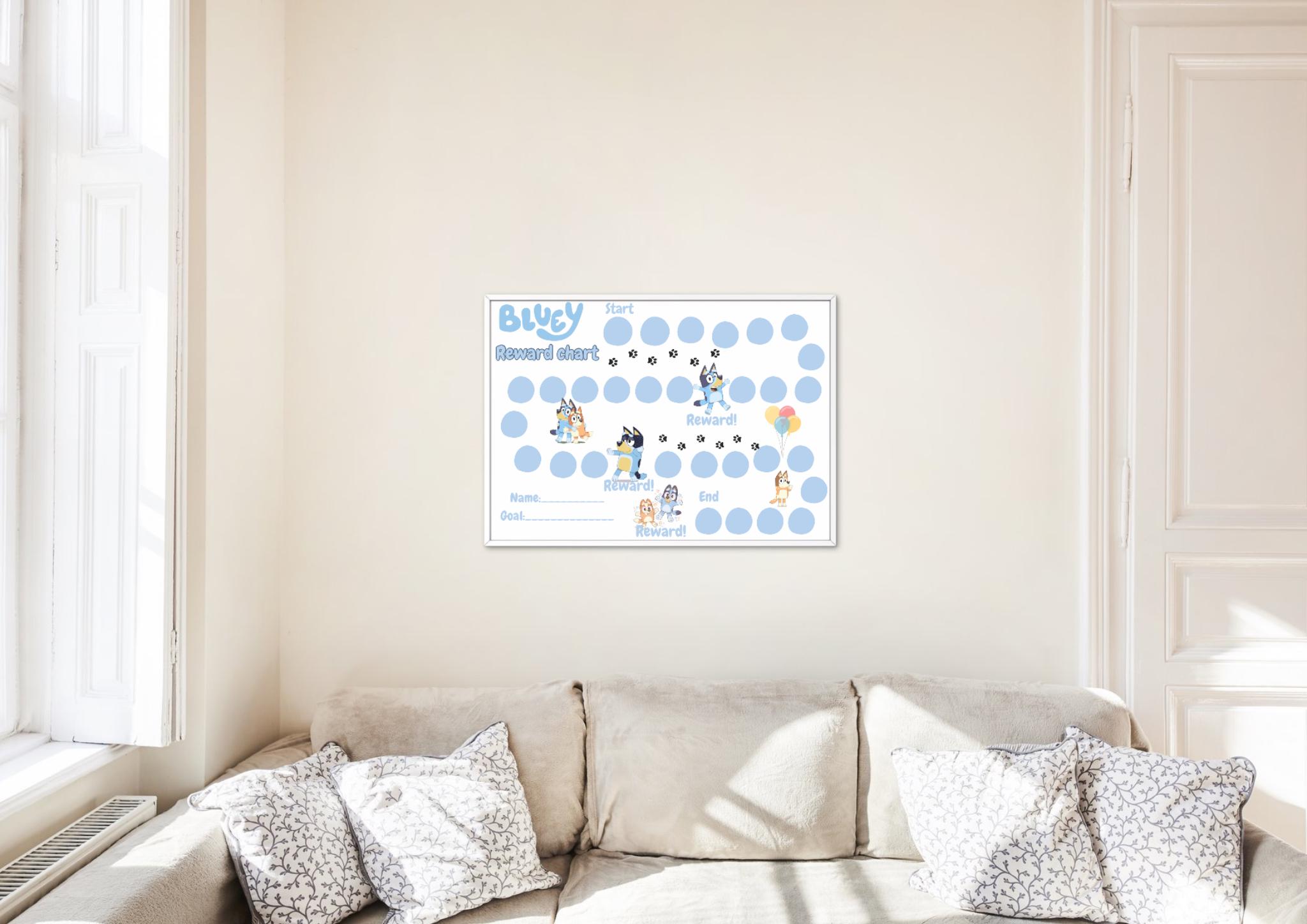 Bluey and Friends Printable Reward Chart for Children, Instant Download ...